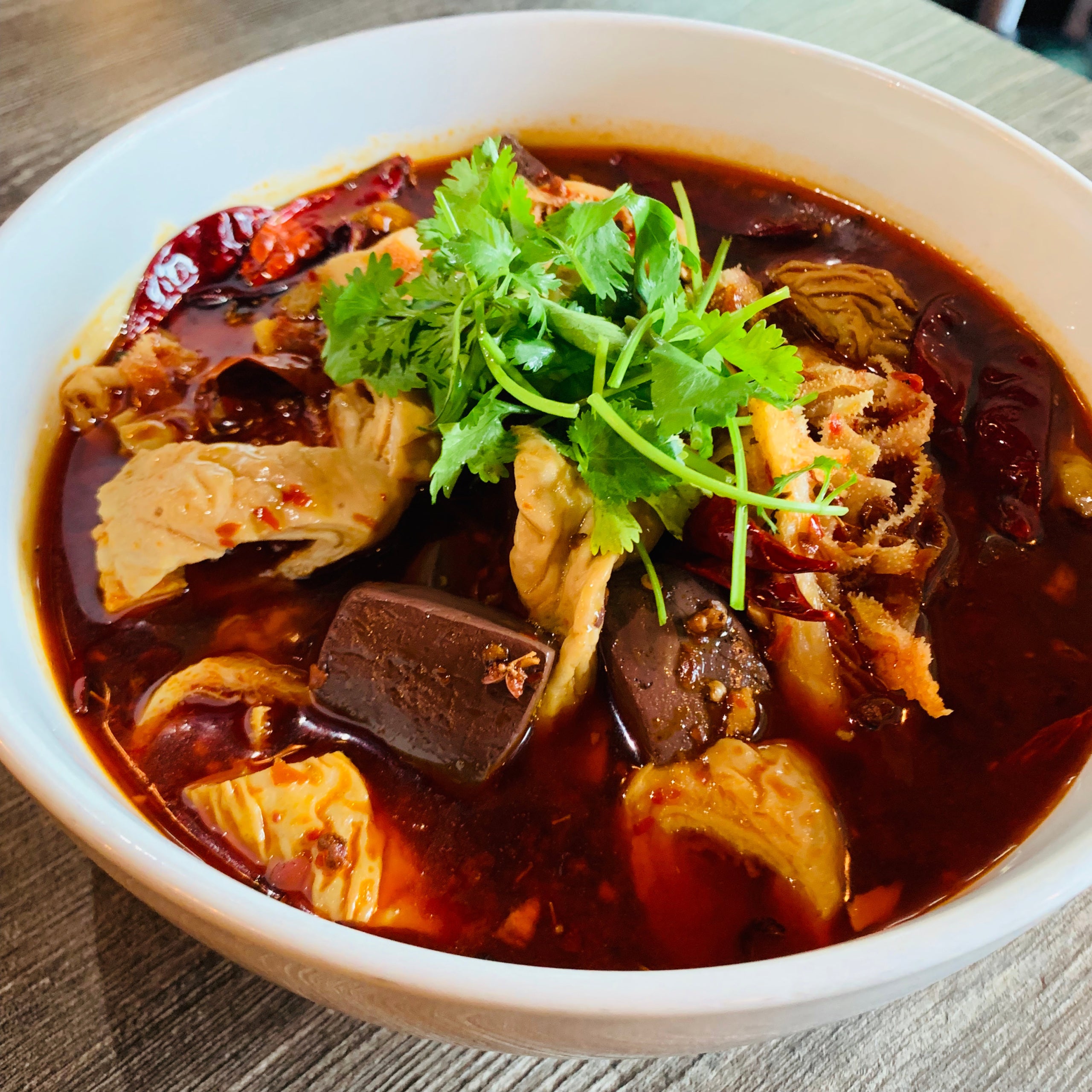 Pork Intestine & Blood Cake, Beef Tripes Szechuan Style 毛血旺 🌶️🌶️🌶️ ...